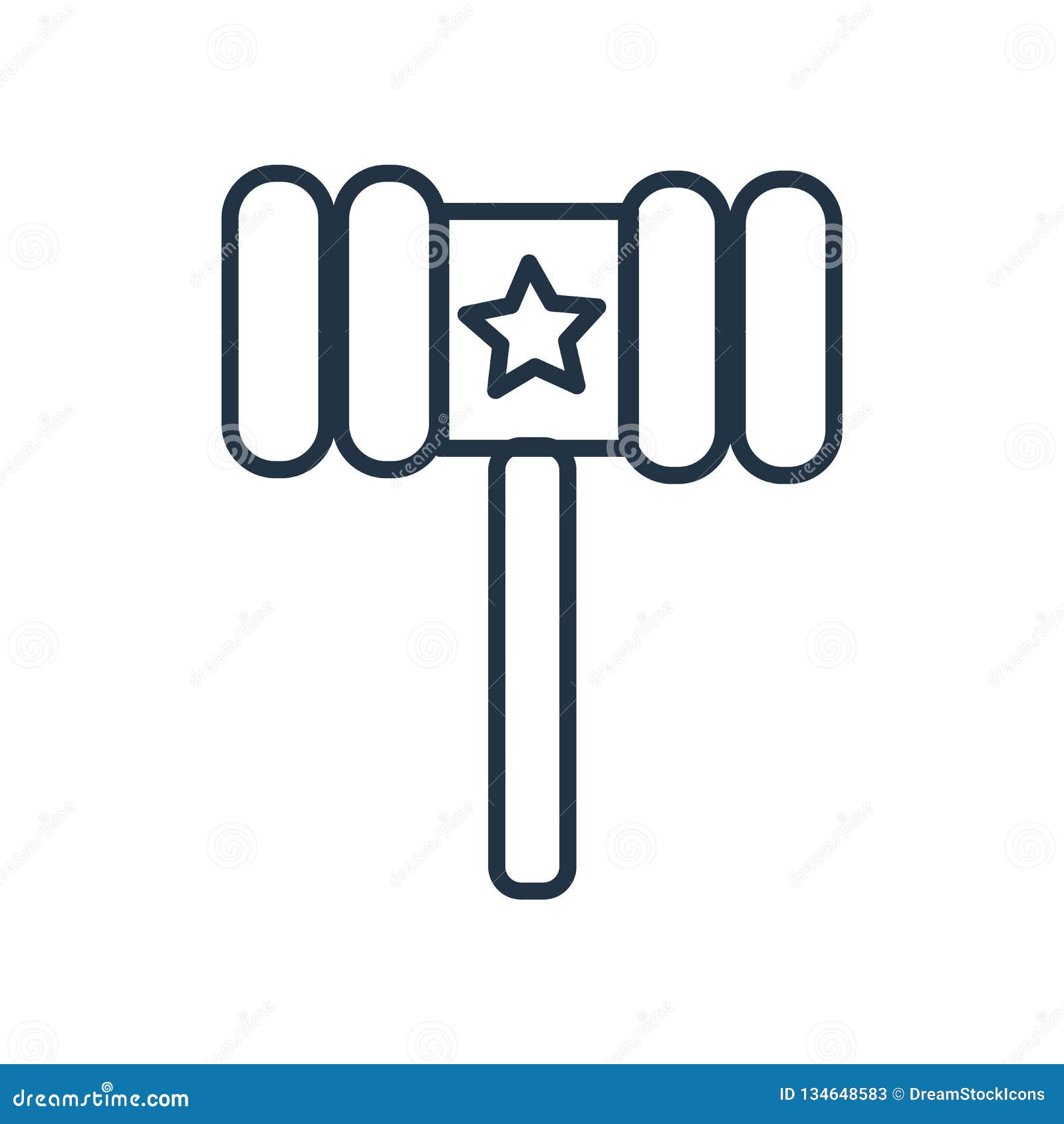 Hammer Icon Vector Isolated on White Background, Hammer Sign Stock ...