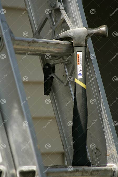 Hammer and Ladder stock photo. Image of extension, repair - 276806