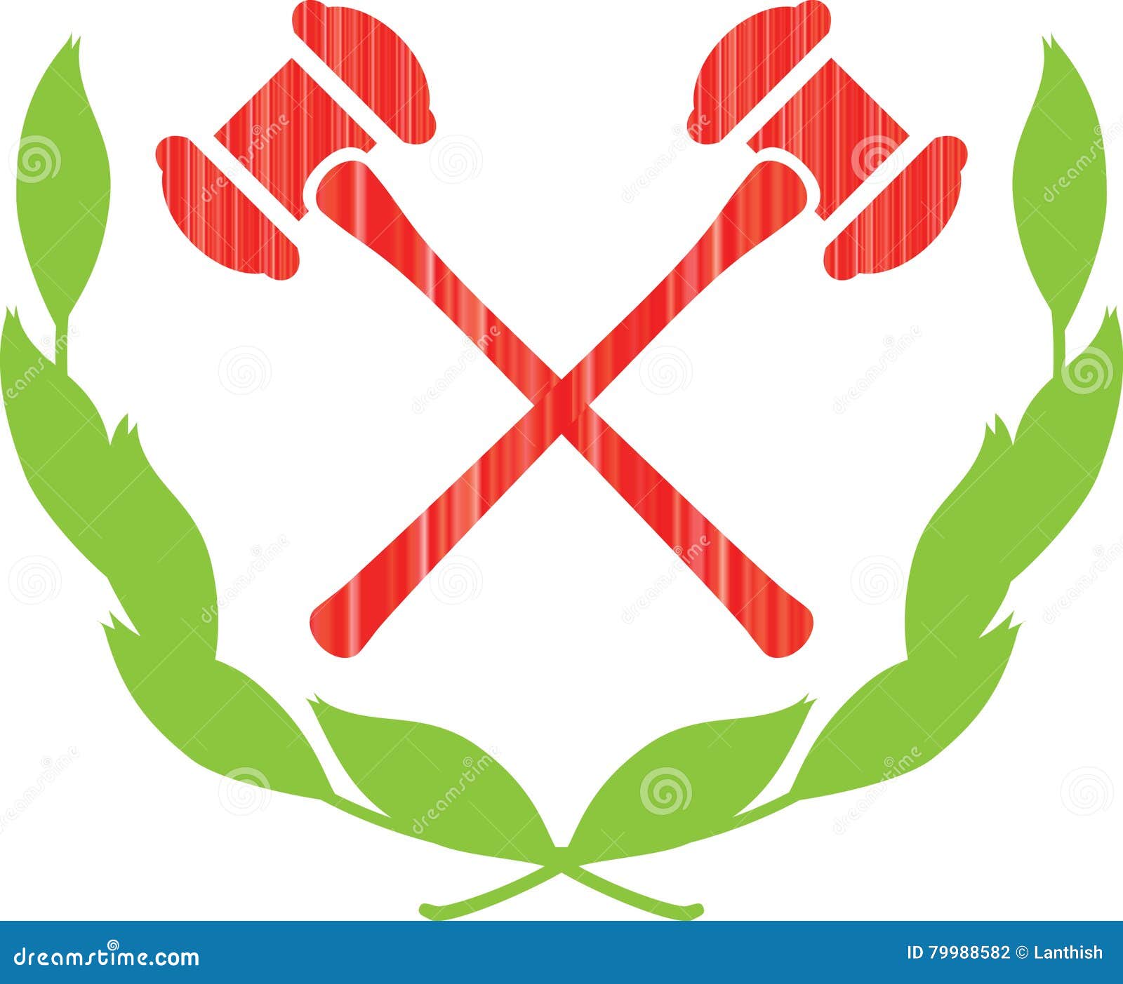 Hammer of law and attorney stock vector. Illustration of court - 79988582