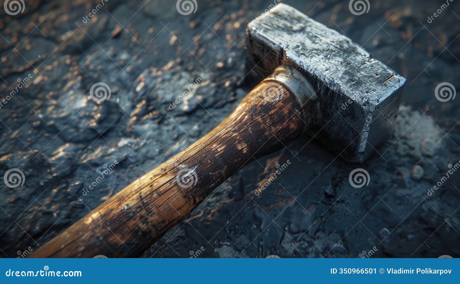 A Hammer Laying on the Ground, Suitable for Construction Projects or ...