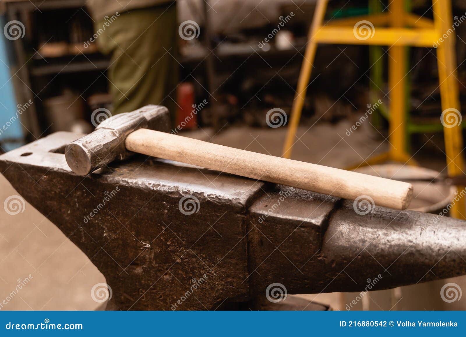 Tools For Forging In A Blacksmith Shop. Pliers. Stock Image ...