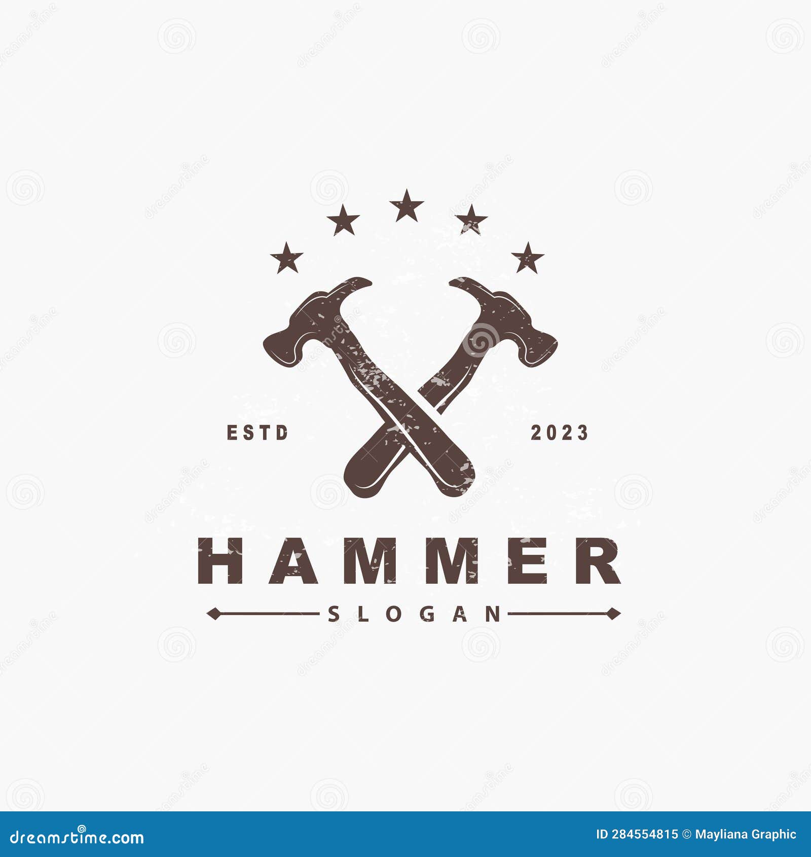 Hammer Logo, Builder Tools Inspiration Design, Vector Vintage Carpentry ...