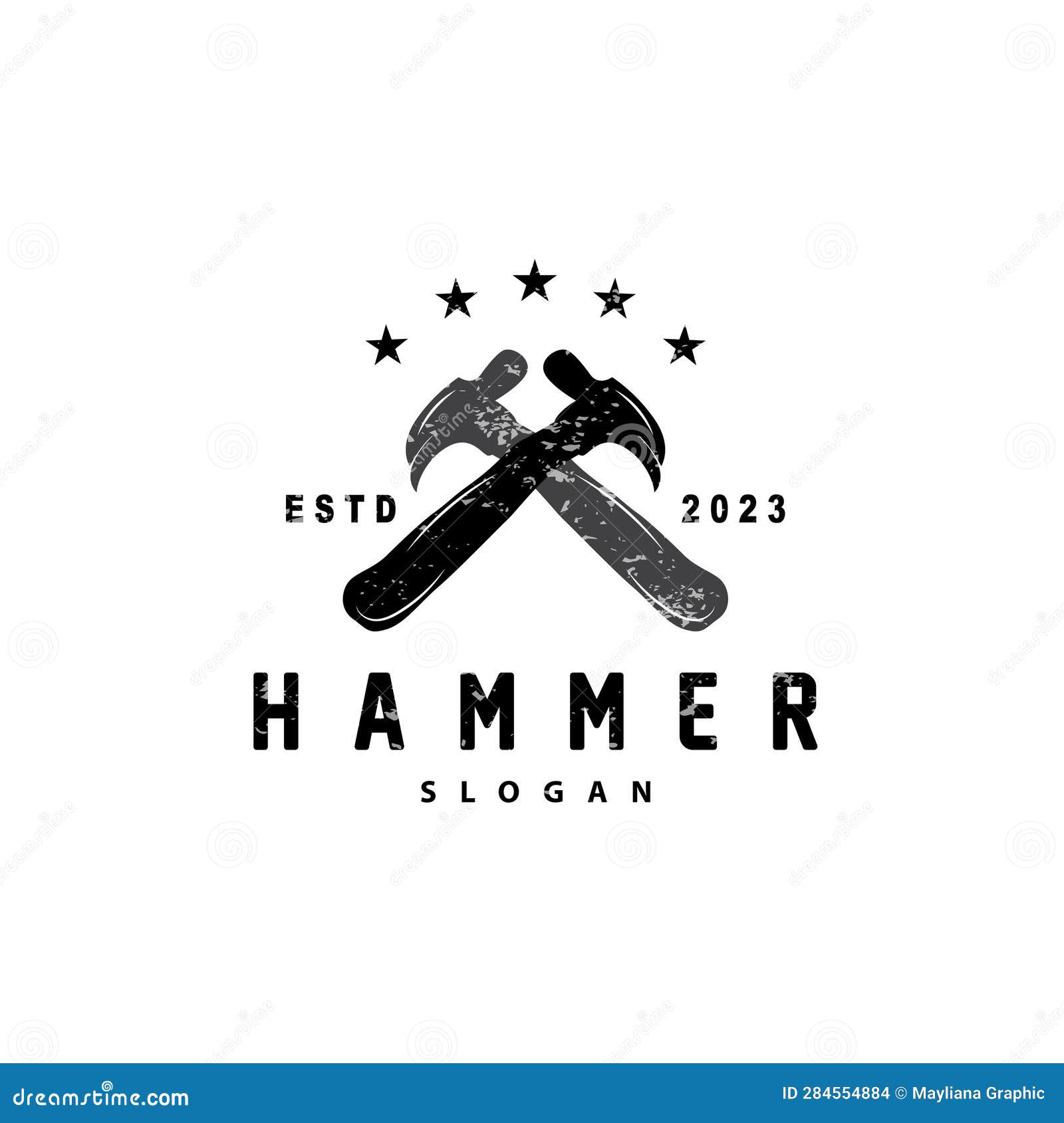 Hammer Logo, Builder Tools Inspiration Design, Vector Vintage Carpentry ...