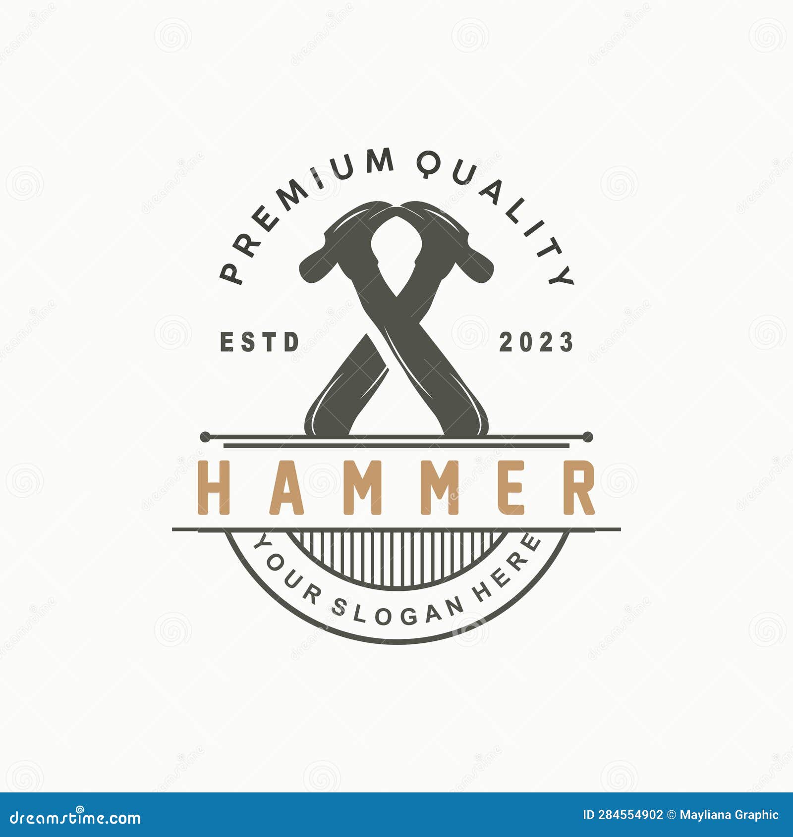 Hammer Logo, Builder Tools Inspiration Design, Vector Vintage Carpentry ...