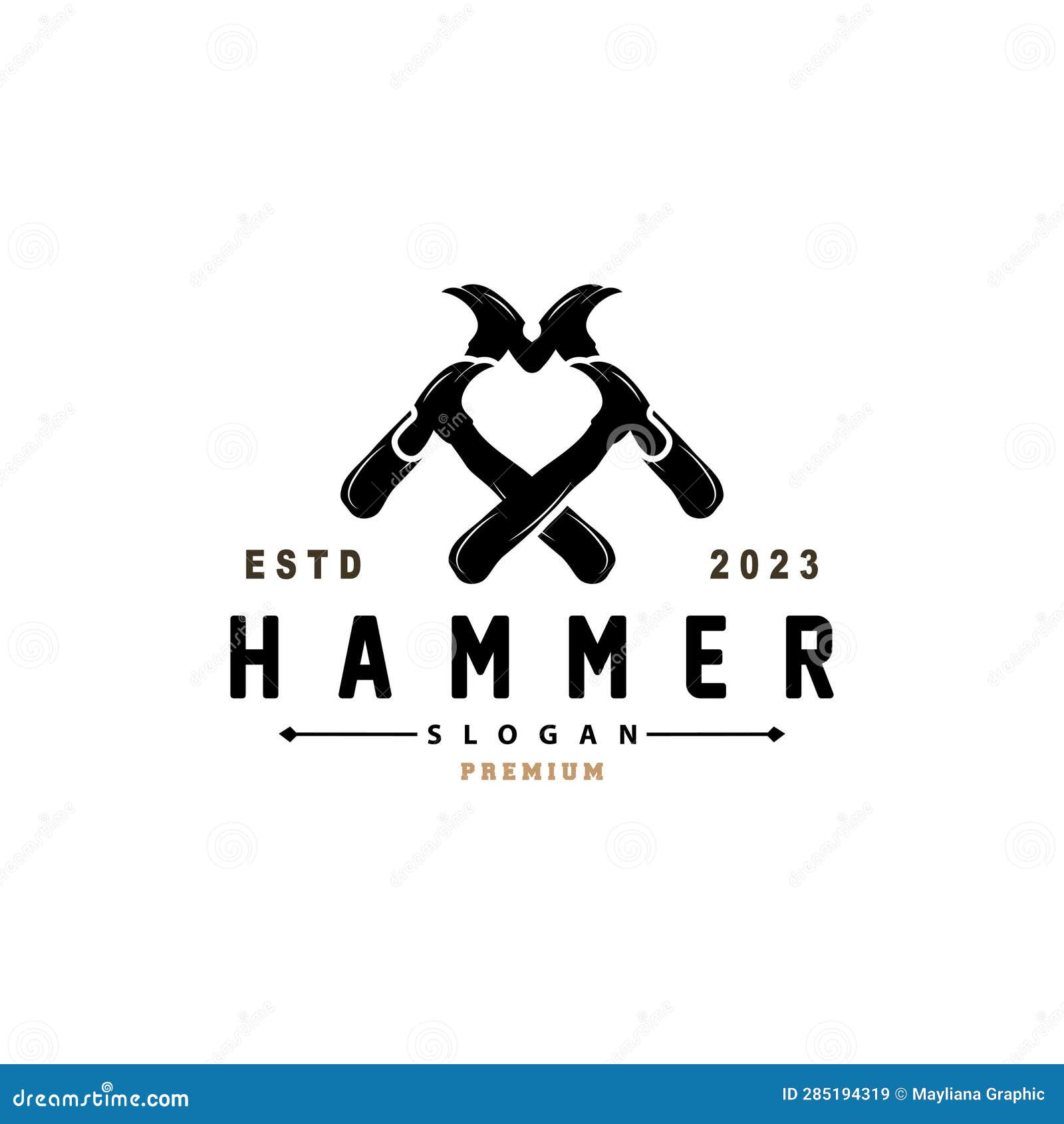 Hammer Logo, Builder Tools Inspiration Design, Vector Vintage Carpentry ...