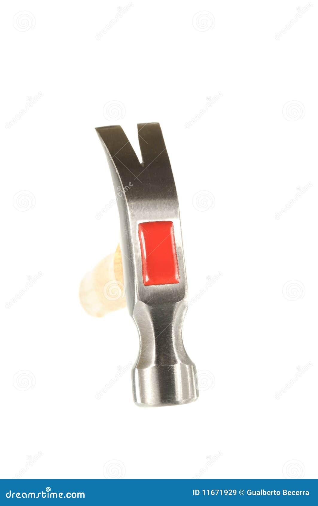 Hammer Macro stock image. Image of cutout, steel, hammer - 11671929