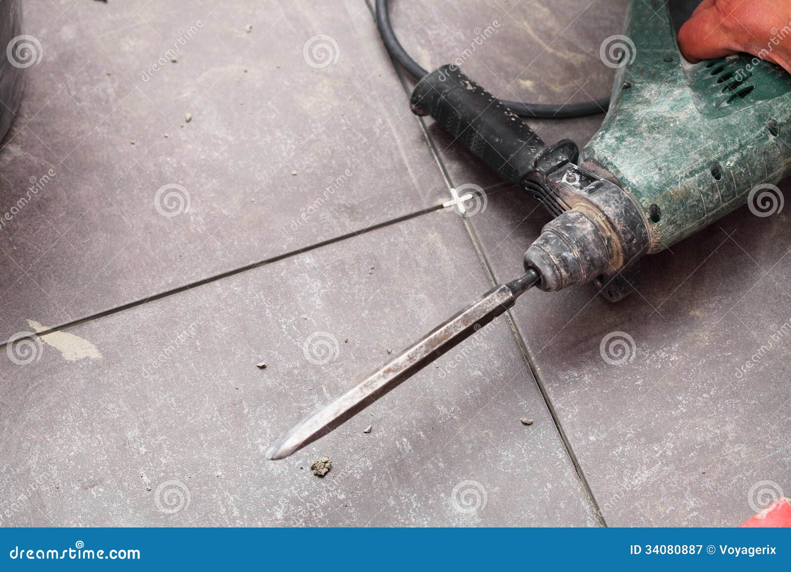 Hammer Mason Work Floor Tool Stock Image - Image of demolition, machine ...
