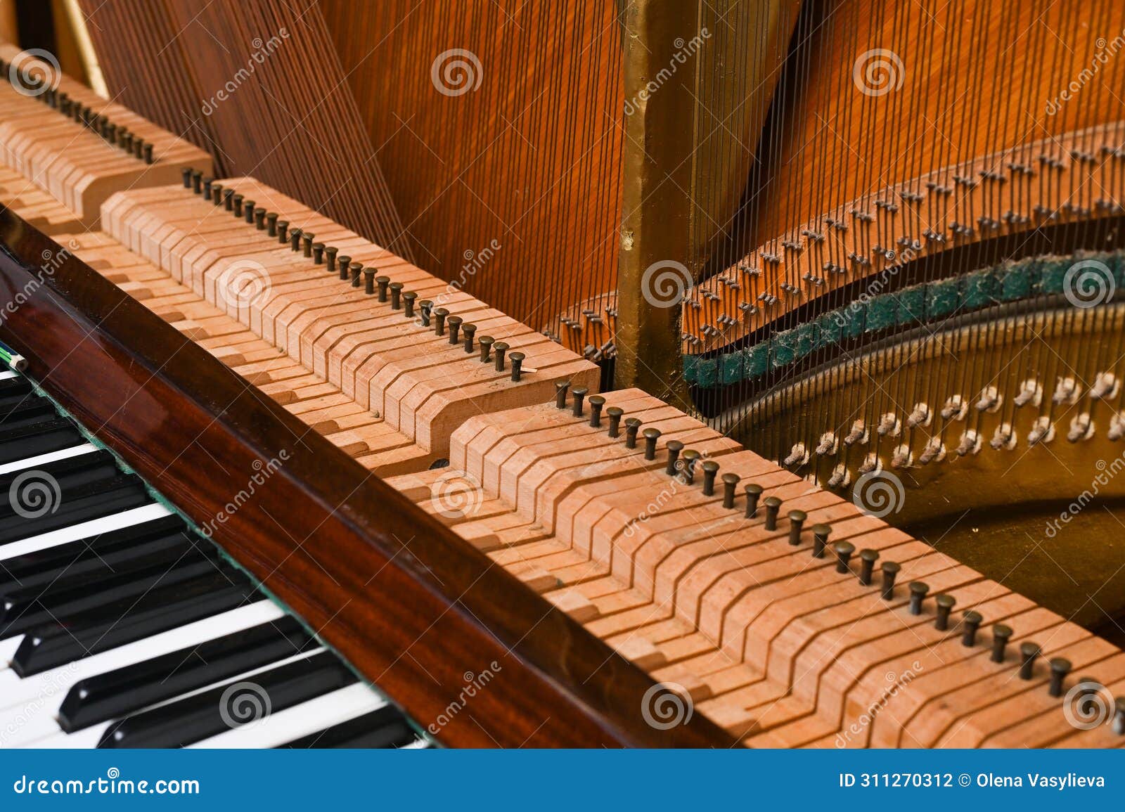 The Hammer Mechanics of the Piano. Hammers, Strings, Piano Keyboard ...