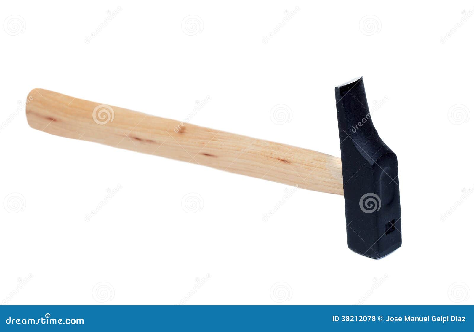 Hammer And Metal Panel Pins On A Woodgrain Background Royalty-Free ...