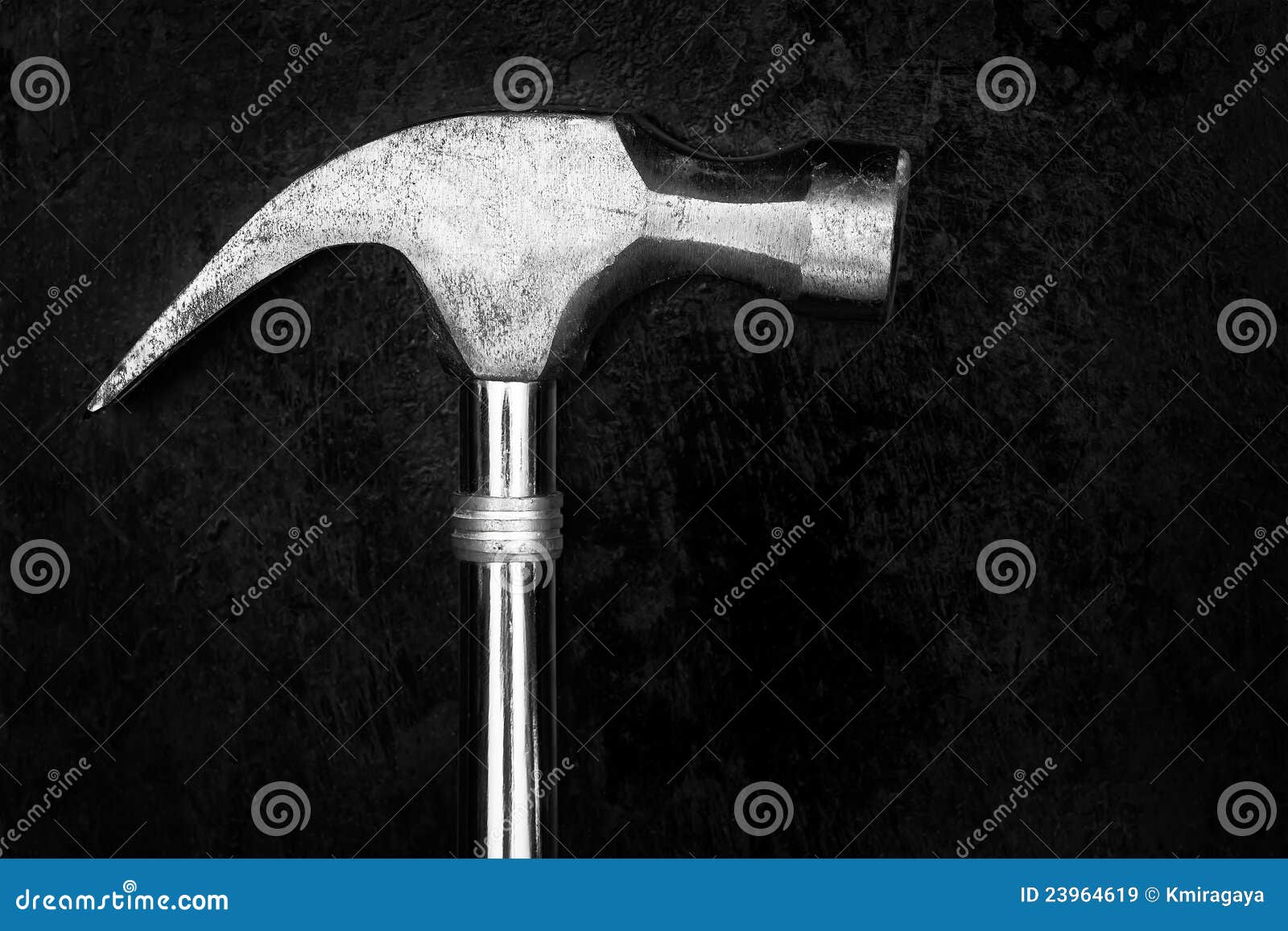 Hammer on a Metallic Background Stock Image - Image of instrument ...