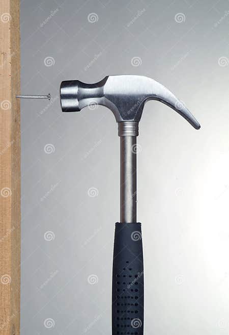 Hammer and nail stock image. Image of improvement, builder - 325529