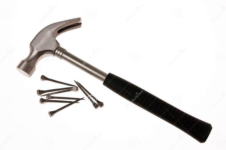 Hammer and nails stock image. Image of building, work - 19651667