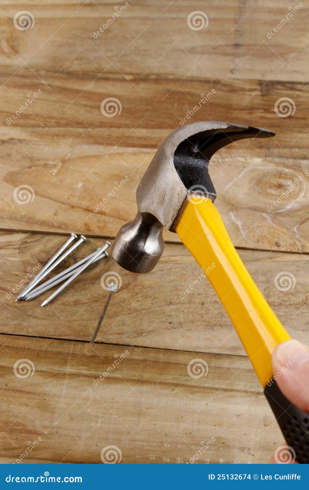 Hammer and nails stock photo. Image of builder, construction - 25132674