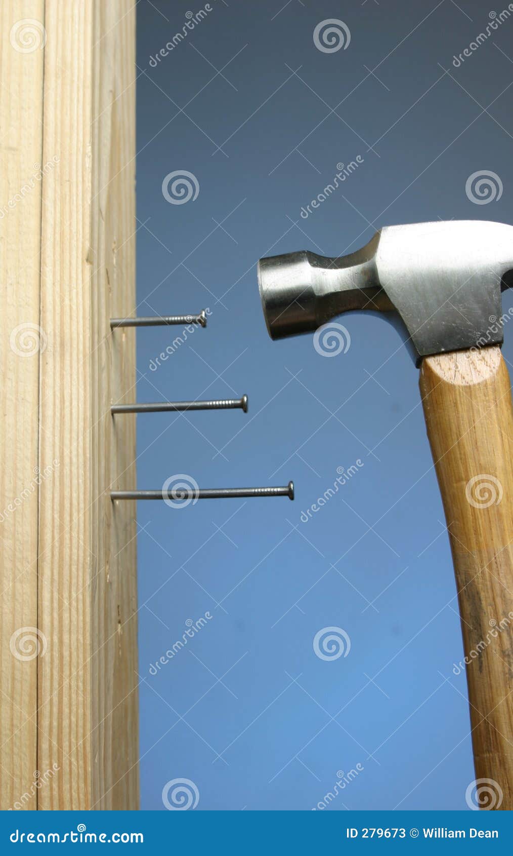Hammer and Nails stock image. Image of smash, fall, swing - 279673
