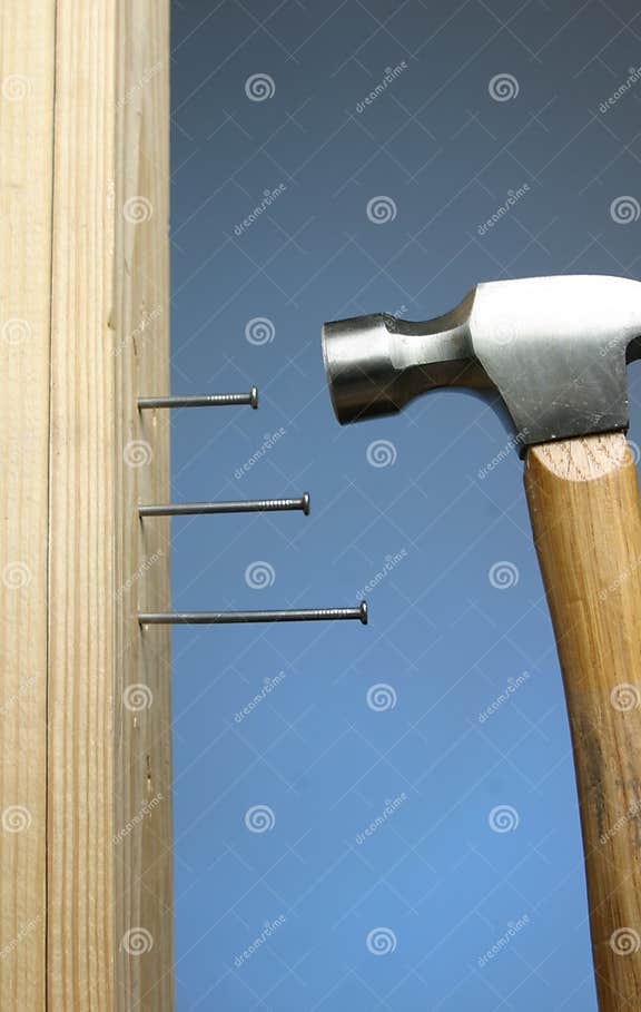 Hammer and Nails stock image. Image of smash, fall, swing - 279673