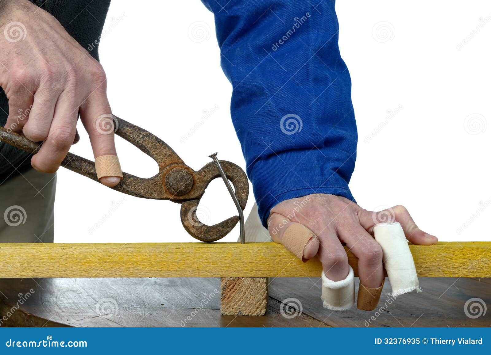 Hammer nails three stock image. Image of woodworking - 32376935