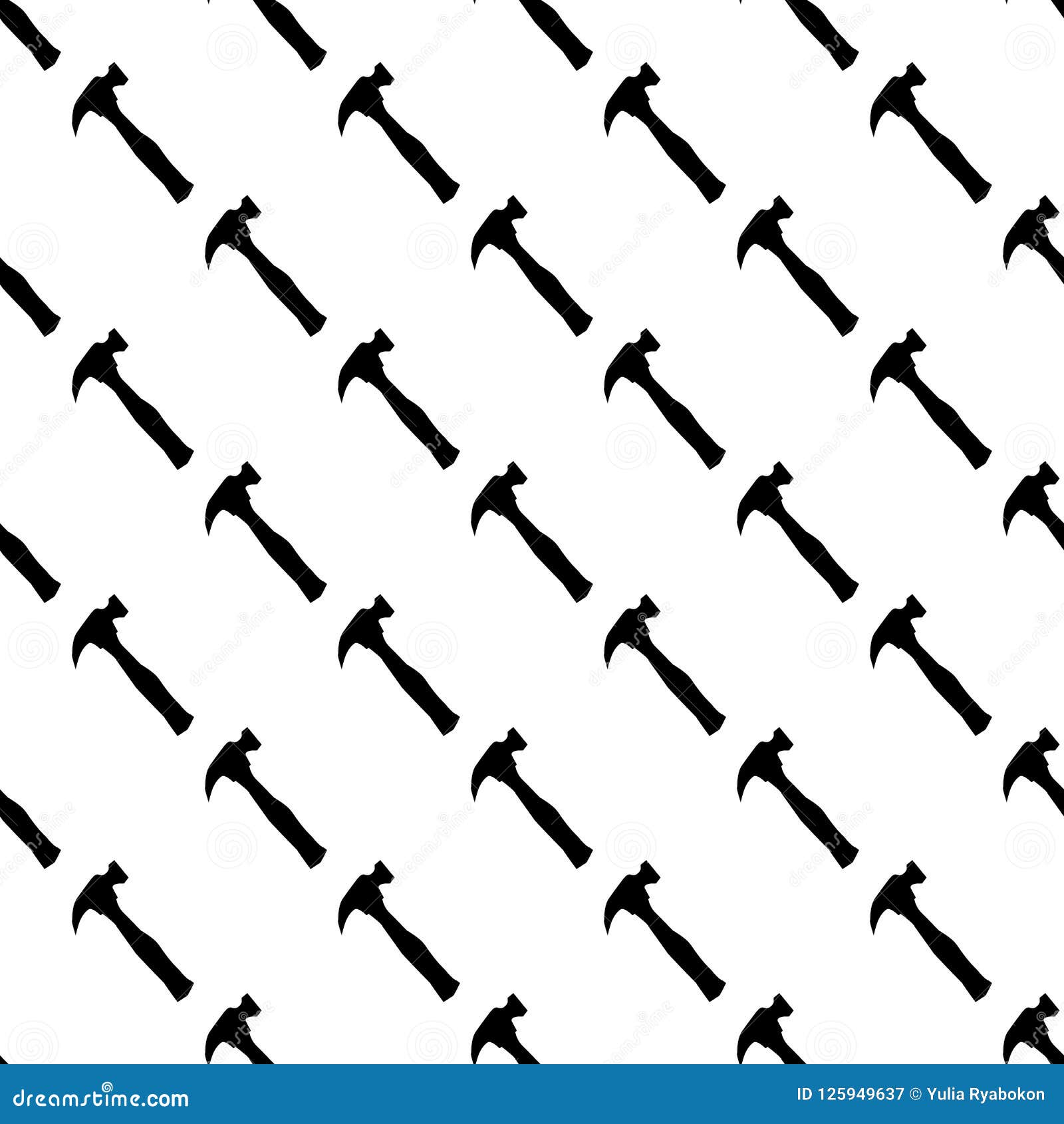 Hammer pattern seamless stock illustration. Illustration of design ...