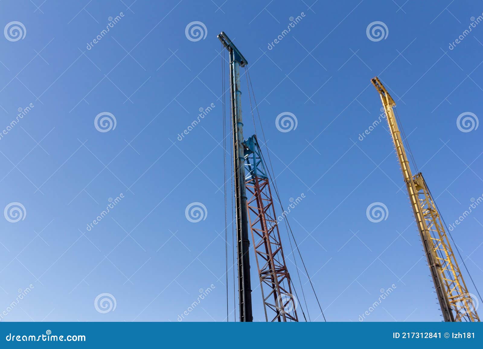 Hammer from a Piling Machine. Pile Driving Machine. Pile Driving ...