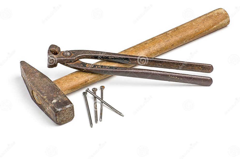 Hammer and pliers stock photo. Image of craftsman, equipment - 28606050