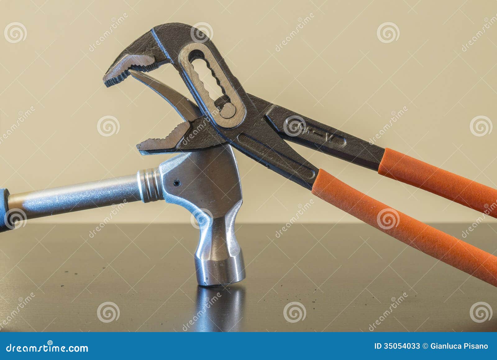 Hammer and pliers stock image. Image of hammer, fragile - 35054033