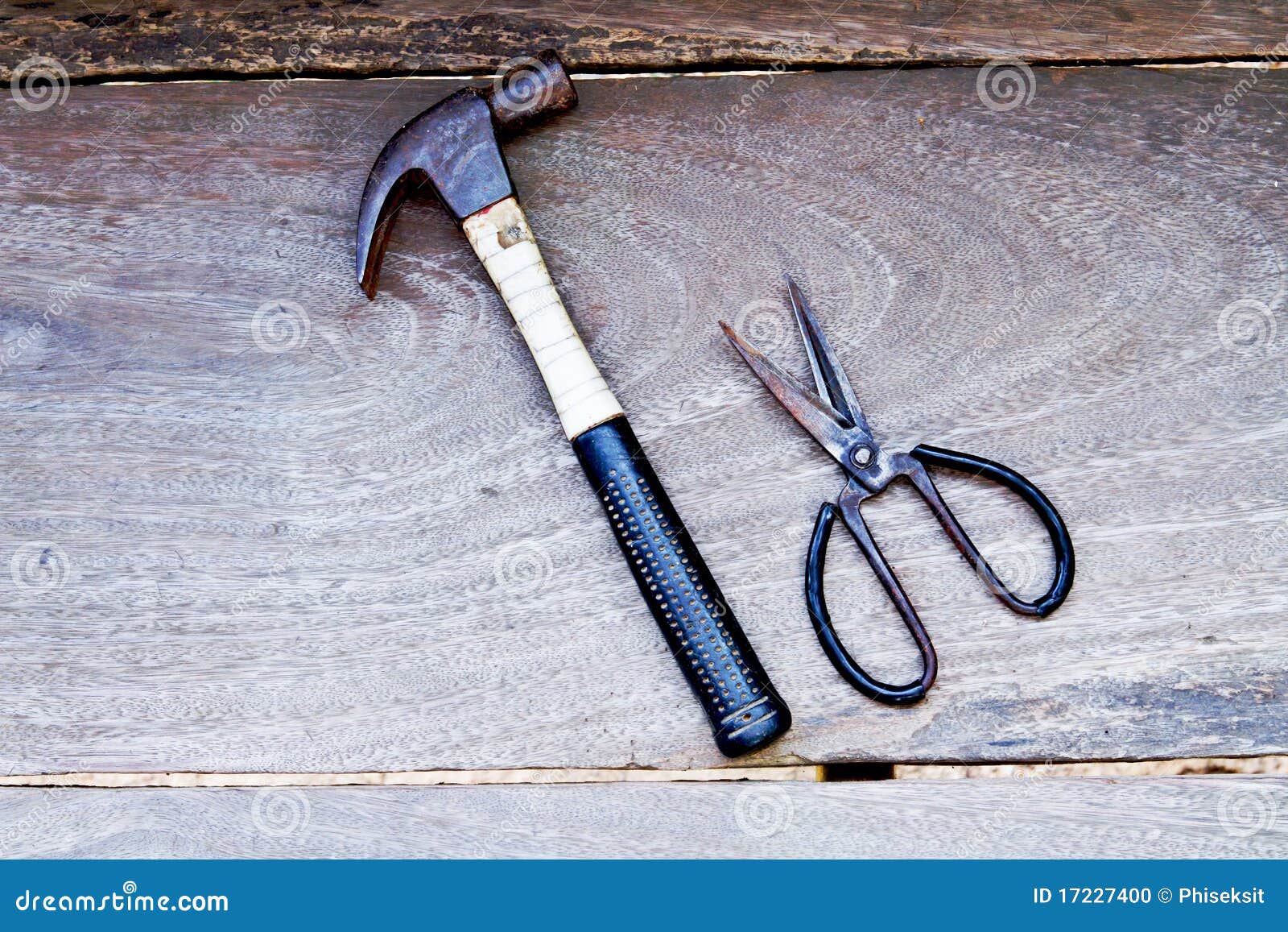 Hammer and scissors stock photo. Image of japanese, equipment - 17227400