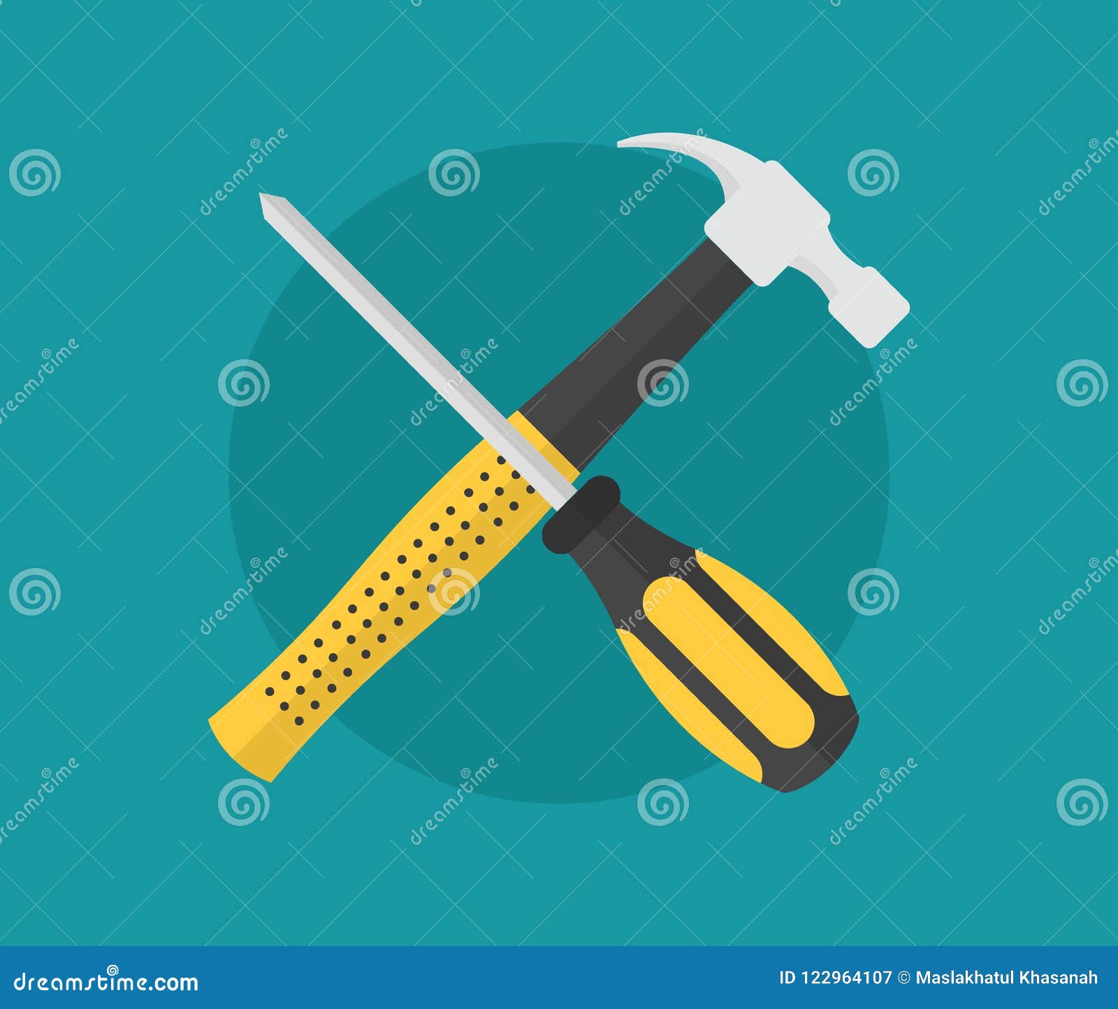 Maintenance Symbol - Screwdriver, Spanner And Cogwheel Icon Isolated On ...