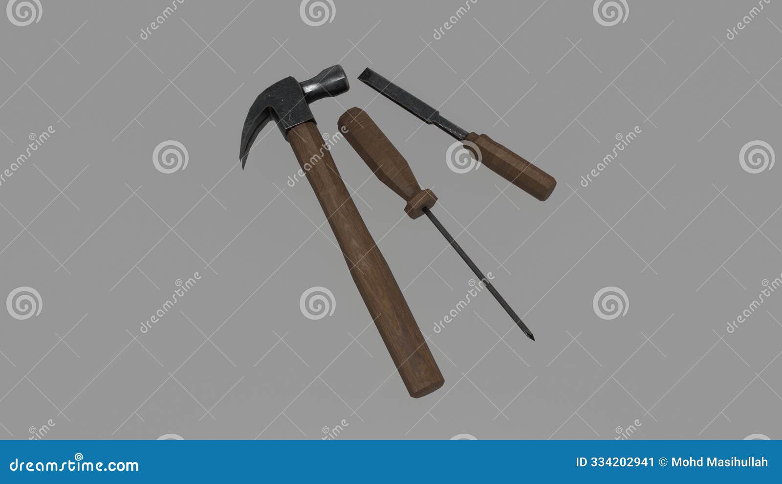 Hammer and screwdriver stock illustration. Illustration of hammer ...