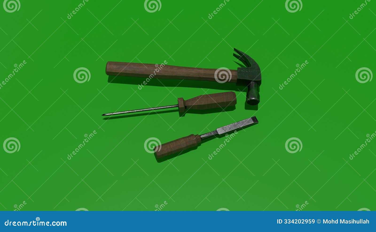 Hammer and screwdriver stock illustration. Illustration of metal ...