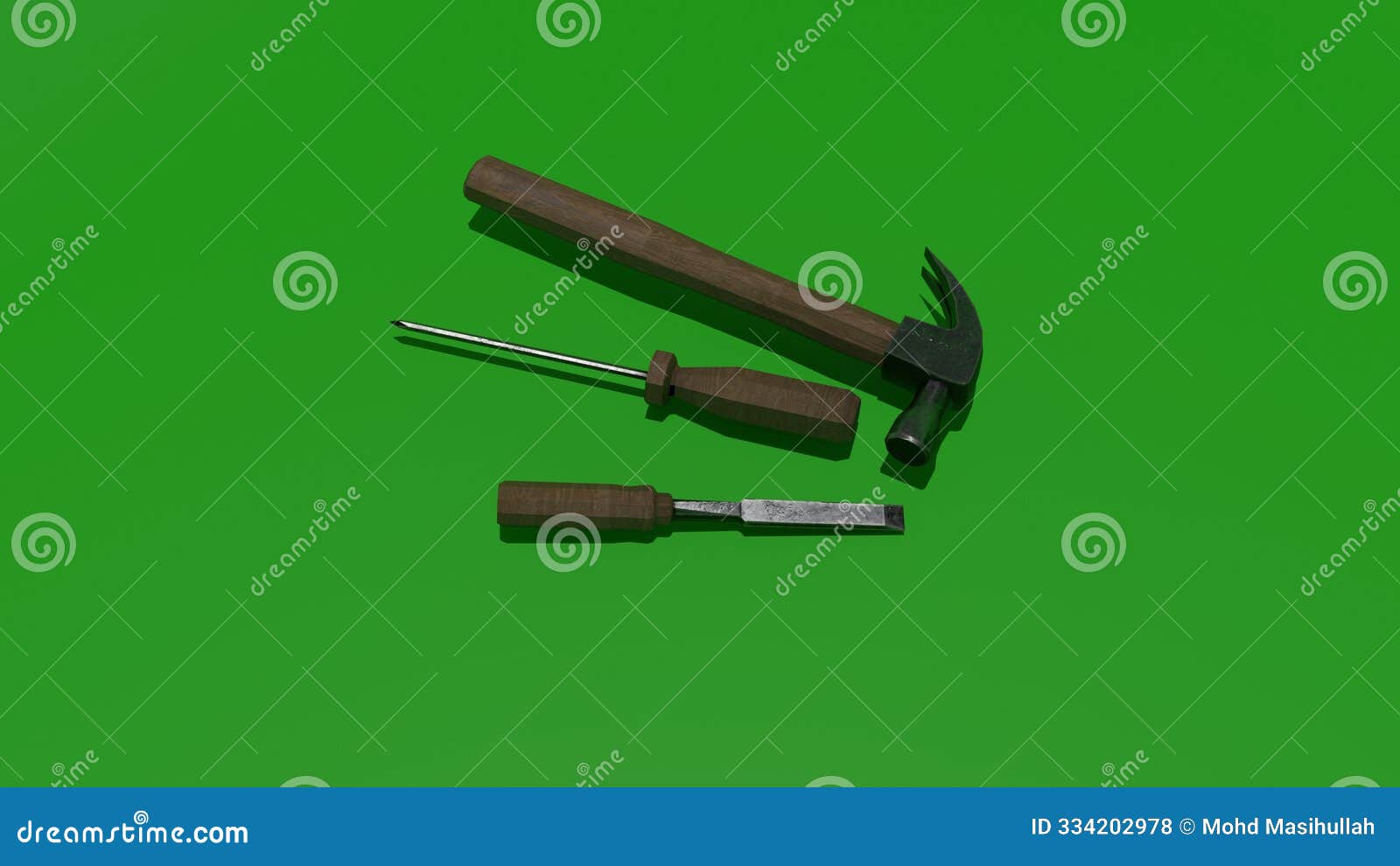 Hammer and screwdriver stock illustration. Illustration of weapon ...