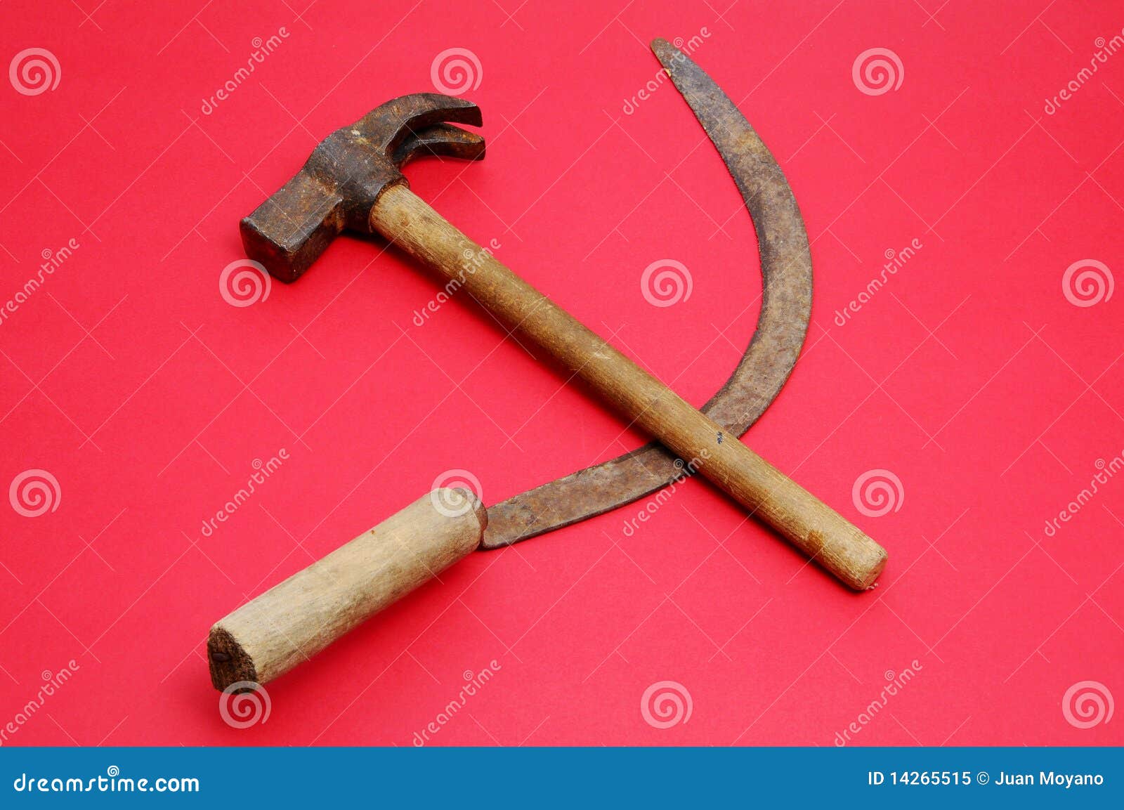 Hammer and sickle stock image. Image of peasants, concept - 14265515