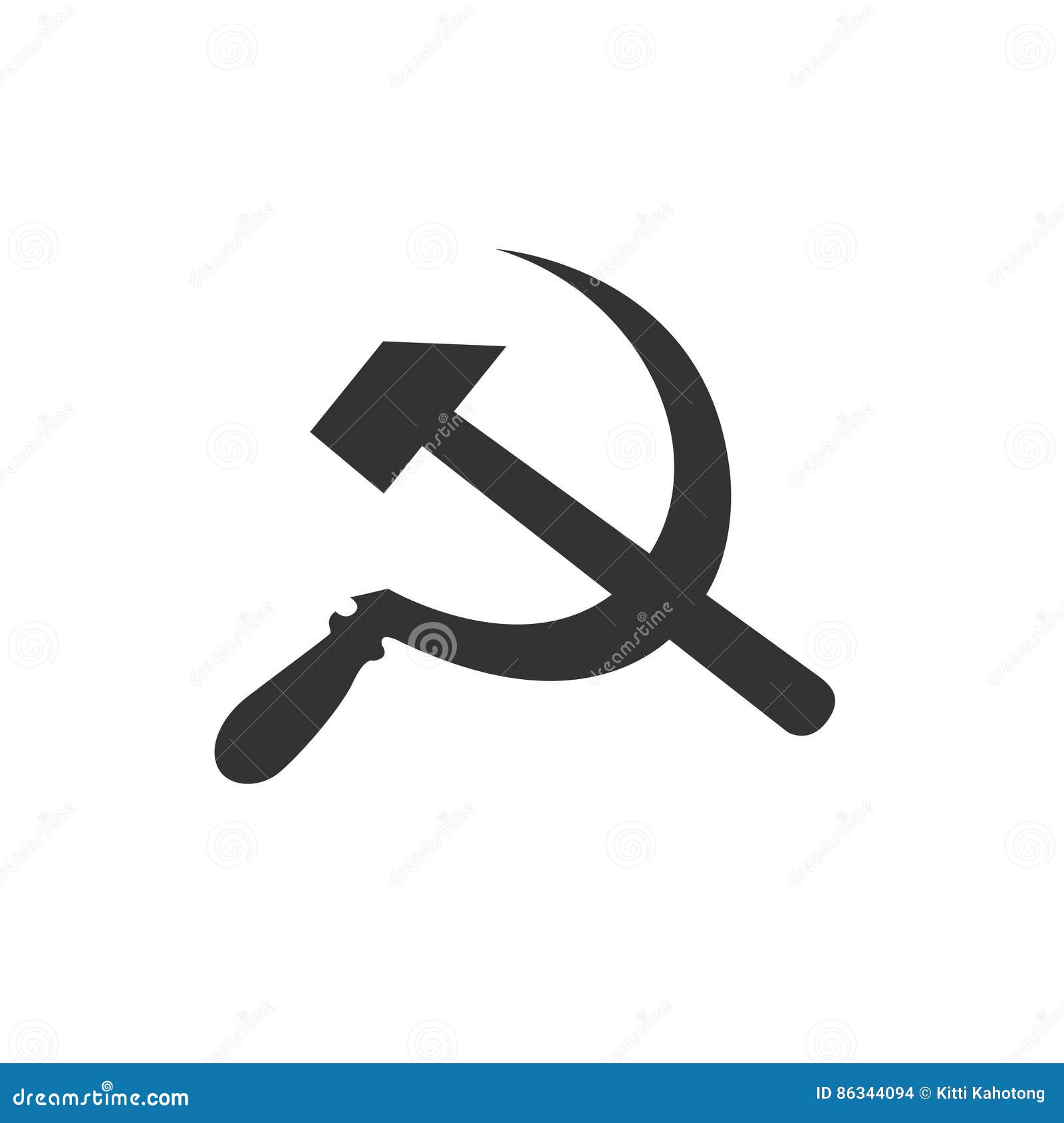 Hammer and Sickle Communist Symbol Stock Vector - Illustration of ...