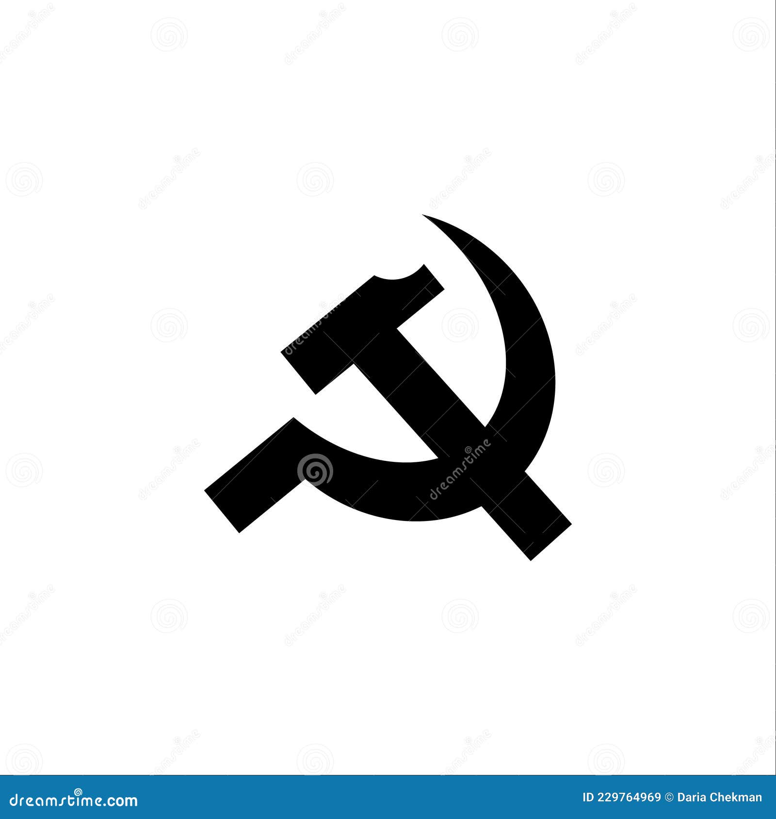 Hammer And Sickle. Vector Illustration Isolated On White Background ...