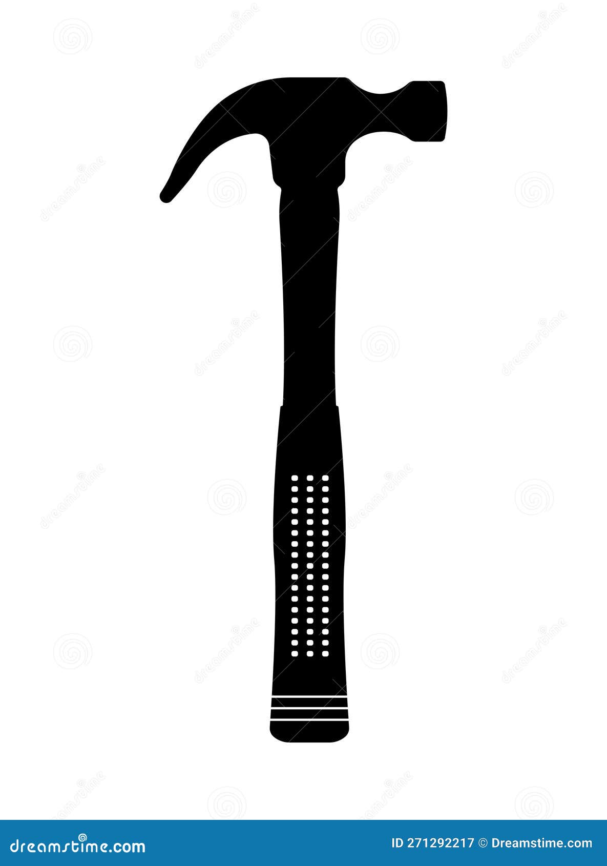 Hammer Silhouette, Hand Tool Vector Stock Vector - Illustration of ...