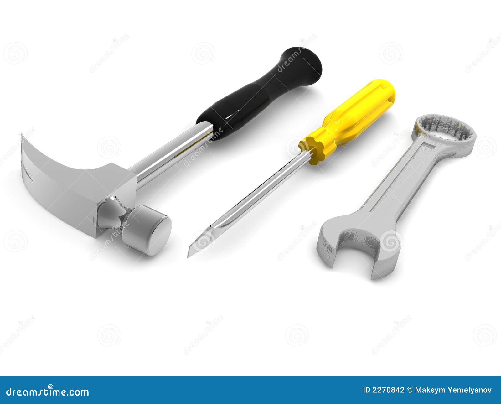 Hammer, skrewdriver stock photo. Image of tools, handle - 2270842