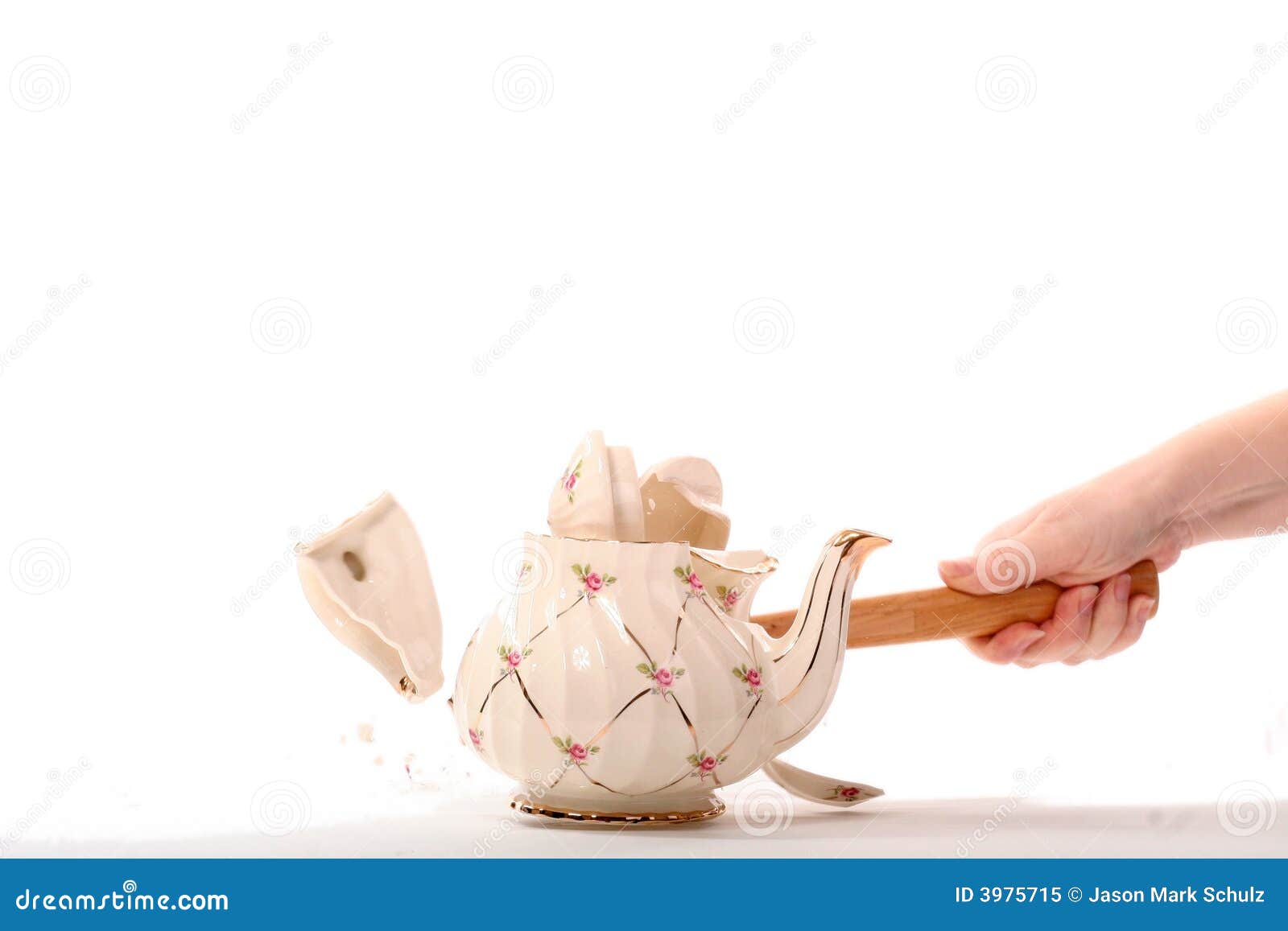 Hammer Smashing Antique Pot Stock Image - Image of adult, crockery: 3975715