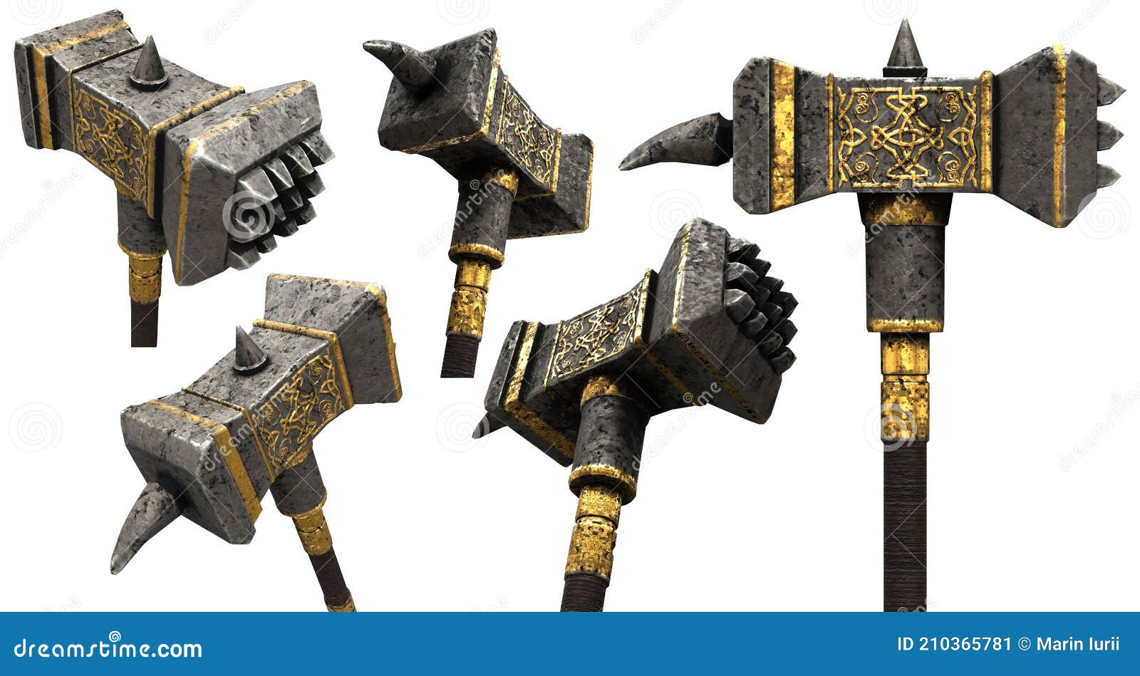 A Hammer with a Spike on One Side and Spikes on the Other, it Has Many ...