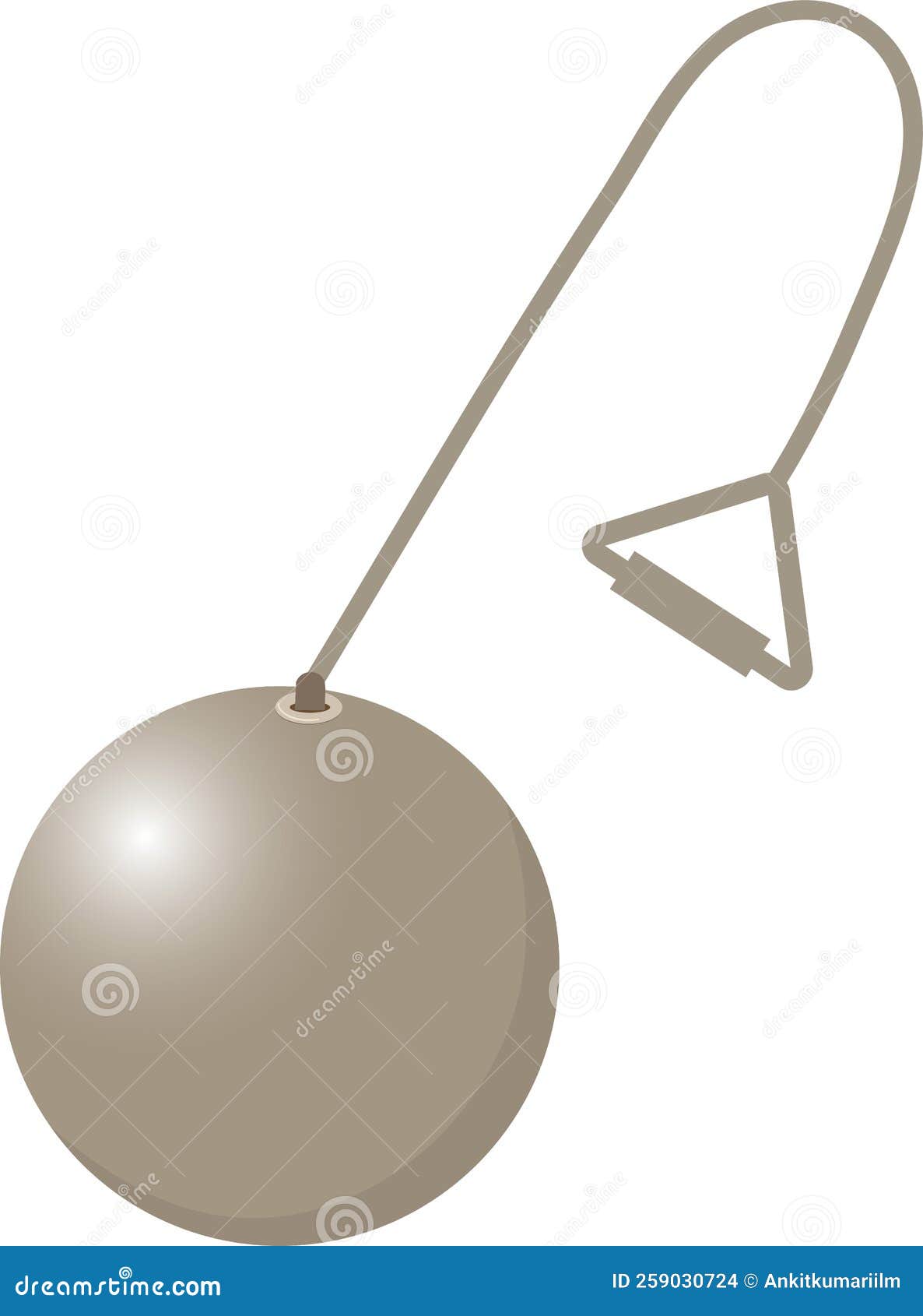Hammer Throw Equipment Vector Illustration Graphic Stock Illustration ...