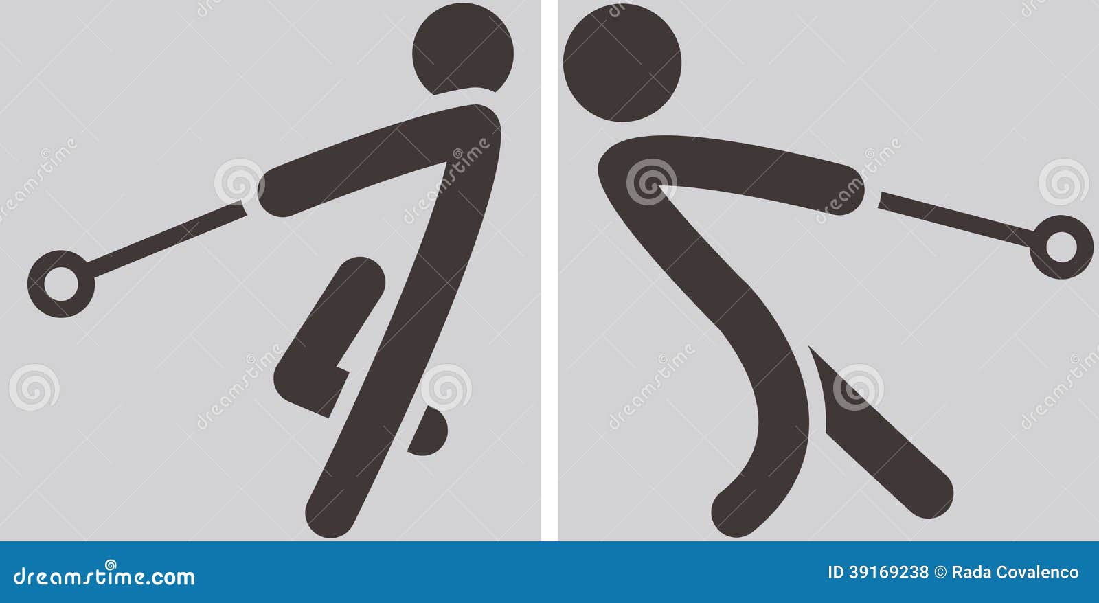 Hammer throw icons stock vector. Illustration of challenge - 39169238
