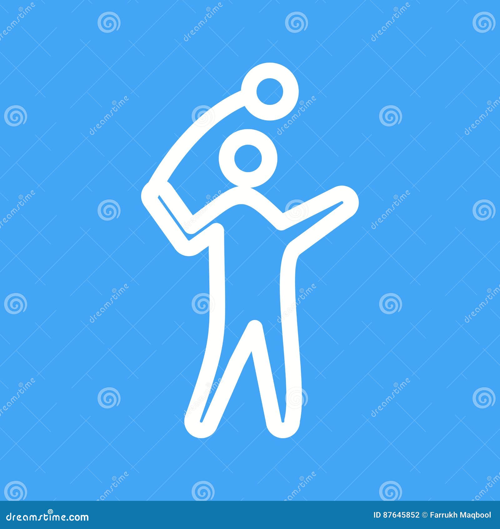 Hammer Throw stock vector. Illustration of throw, event - 87645852