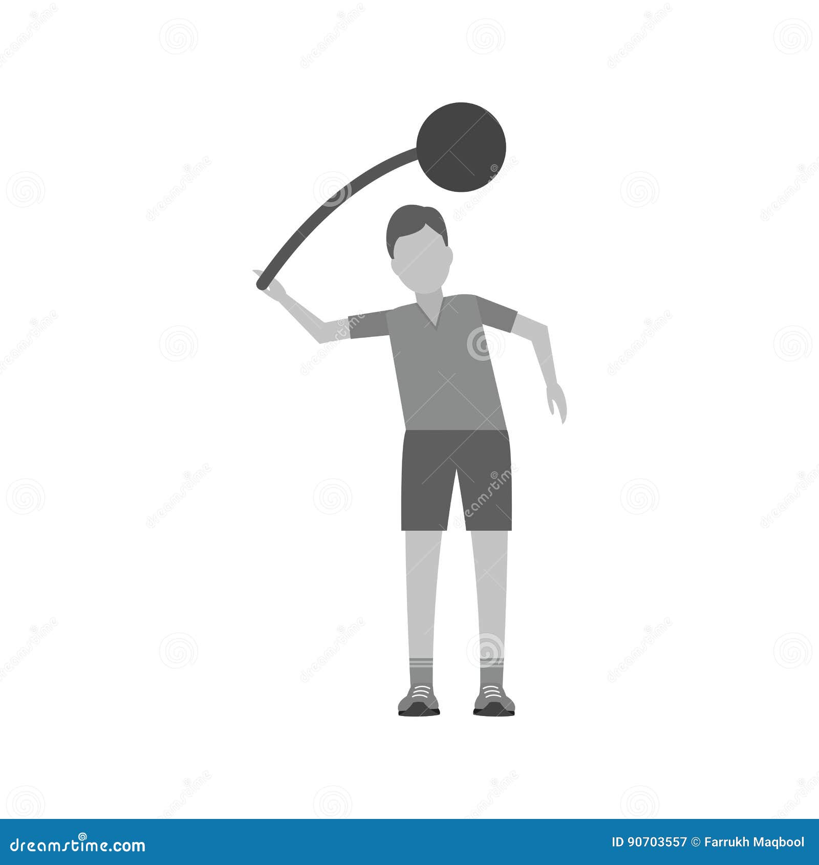 Hammer Throw stock vector. Illustration of sport, games - 90703557