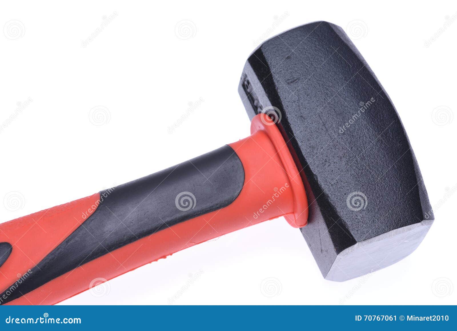 Hammer Tool Closeup Isolated on White Background Stock Image - Image of ...