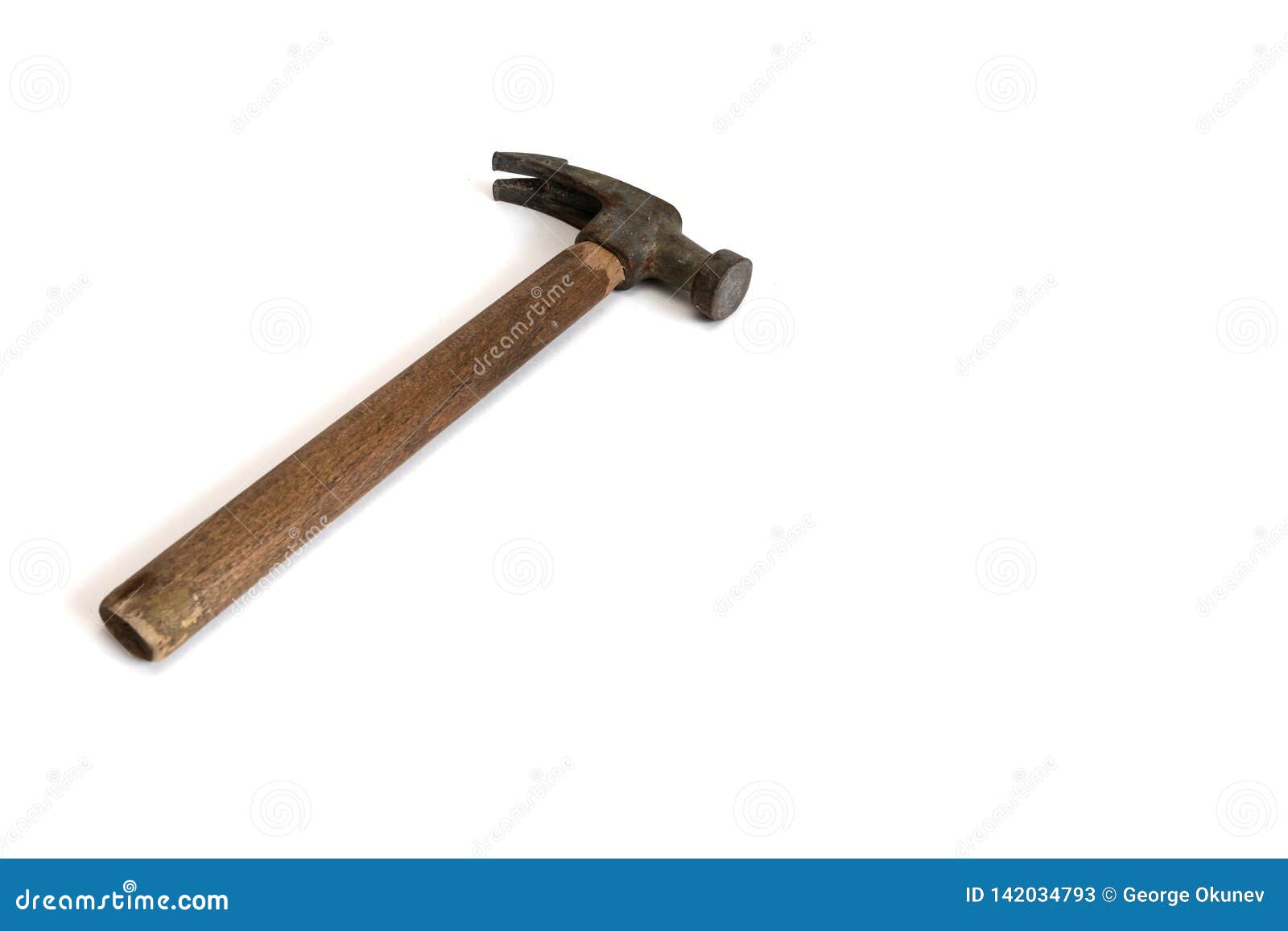 Hammer Tool on White Background Construction Concept Background Stock ...