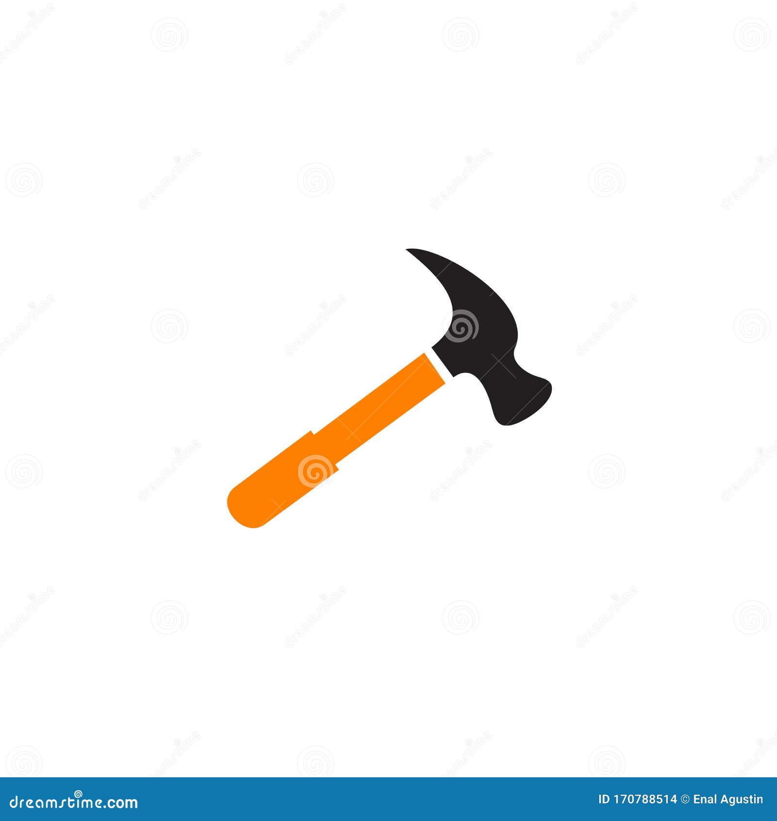 Hammer Tool Logo Design Vector Template Stock Vector - Illustration of ...