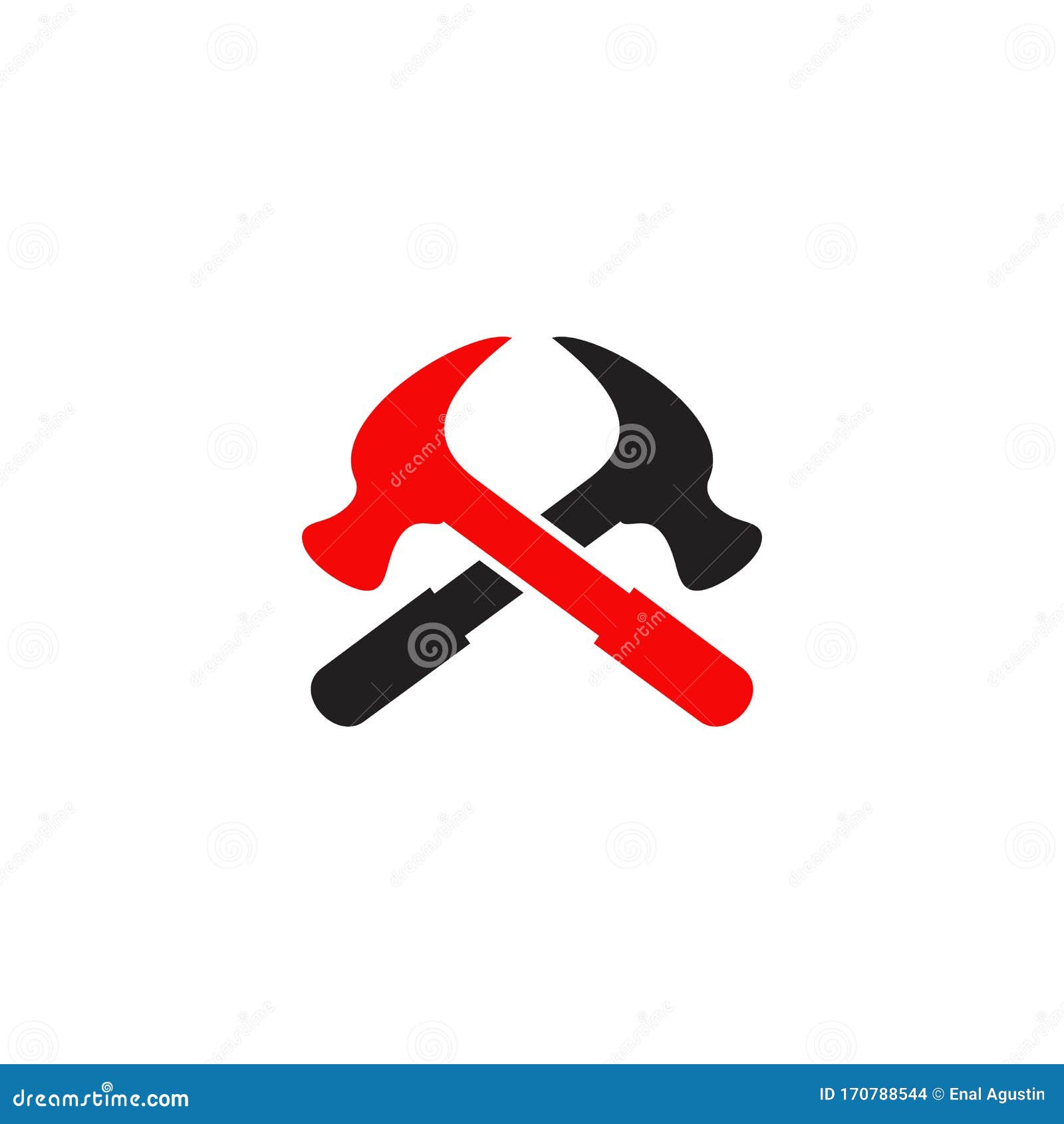 Hammer Tool Logo Design Vector Template Stock Vector - Illustration of renovation, tools: 170788544
