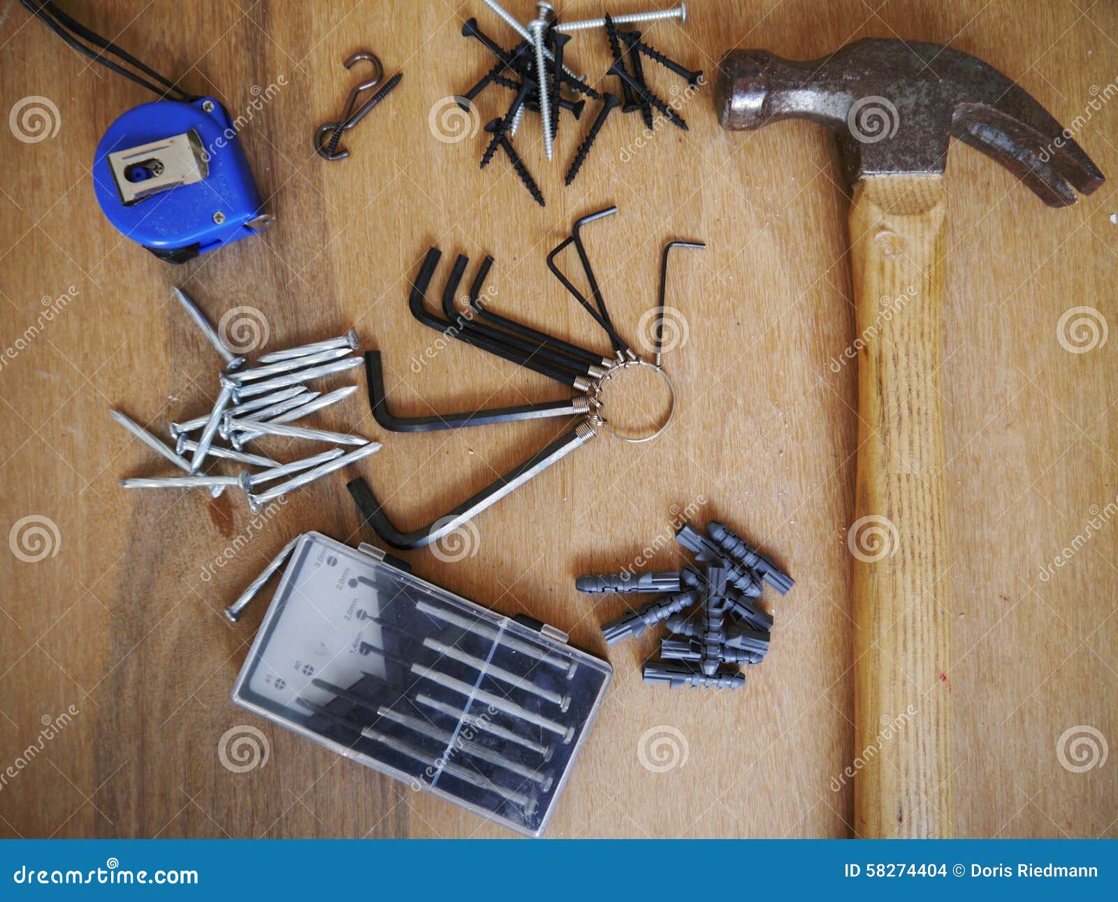 Hammer Tool Screwdriver Toolbox Stock Photo - Image of construction ...