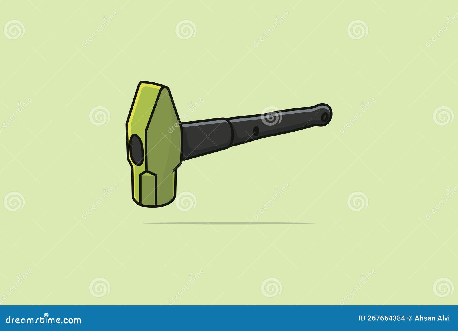 Hammer Tool Vector Illustration. Construction Working Tools Object Icon ...