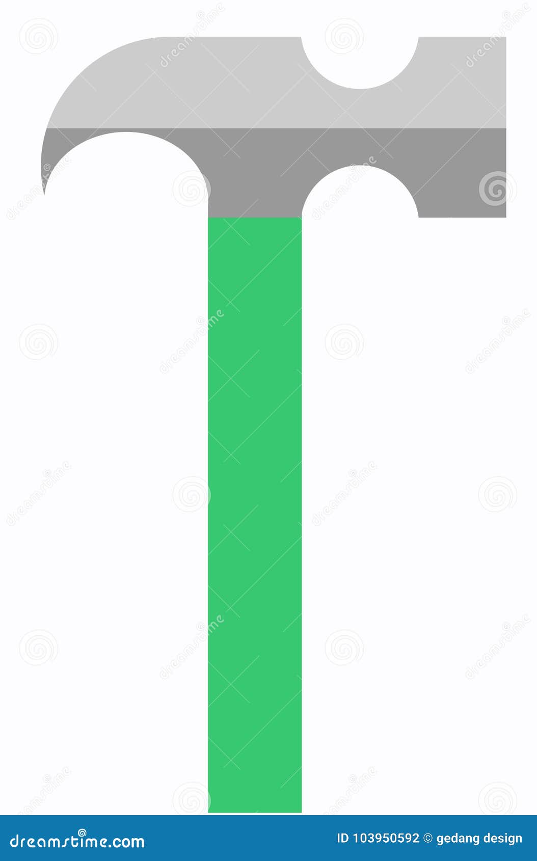 Hammer vector illustration stock photo. Illustration of clipart - 103950592