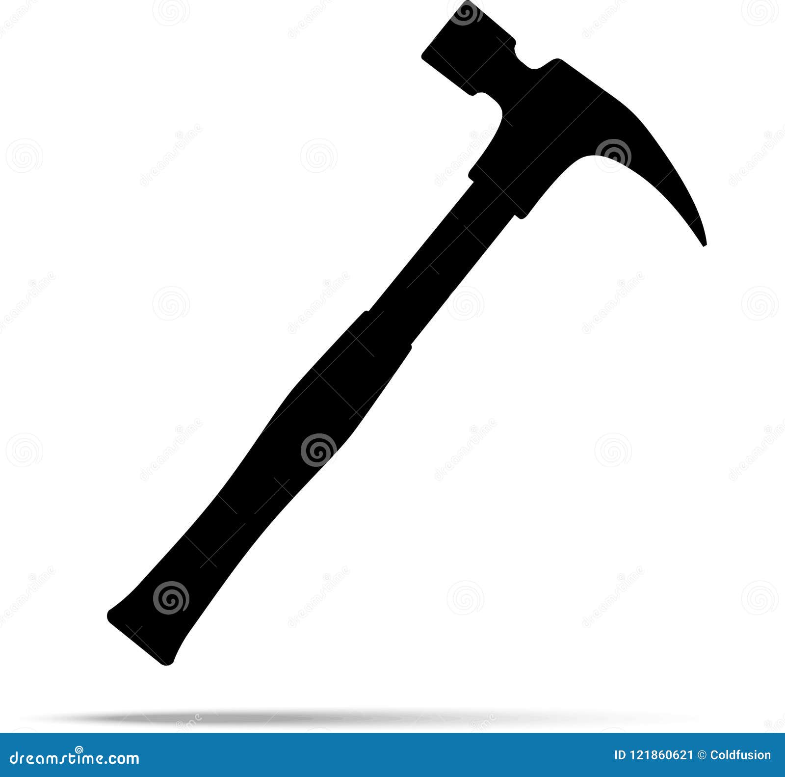 Hammer. Vector Illustration Stock Vector - Illustration of handle ...