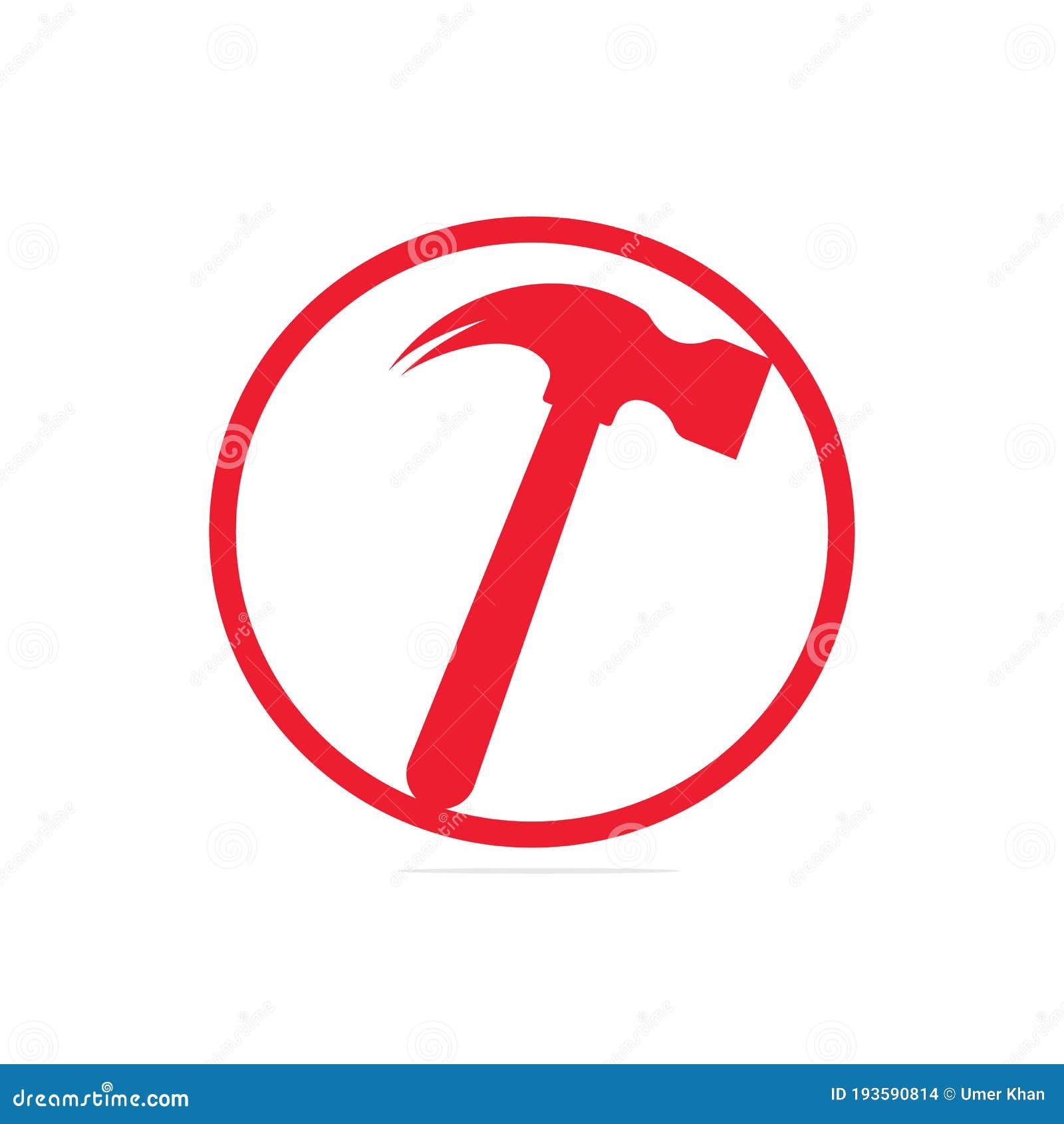 Hammer Vector Logo stock vector. Illustration of carpenter - 193590814