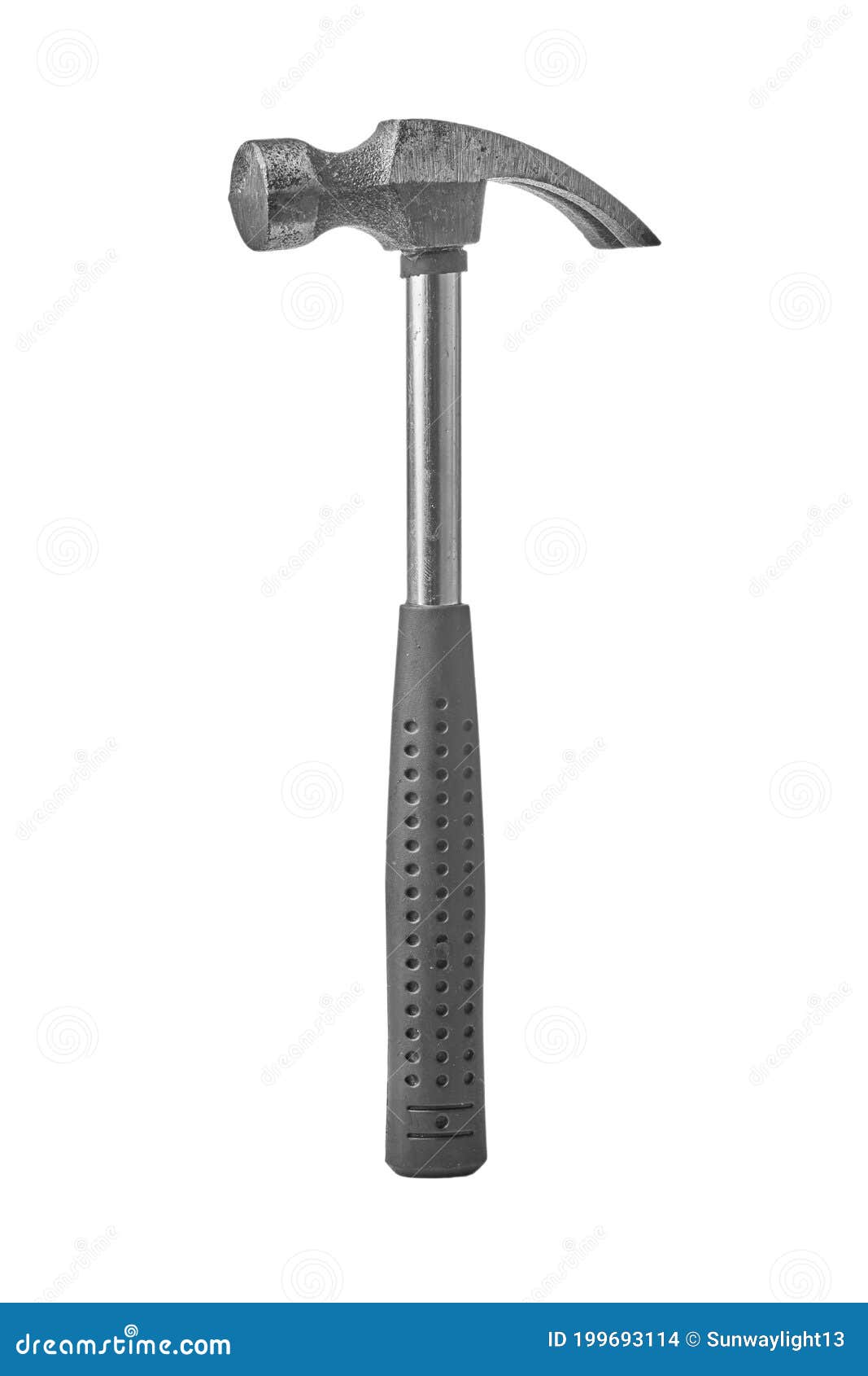 Hammer on White Background. Close Up Image Against Background Stock ...